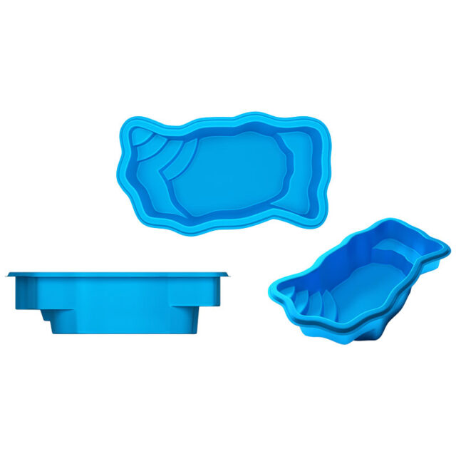 Lagoon Fiberglass Pools with Spa | Metro Pools & Patios
